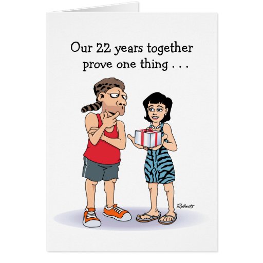 22nd Wedding Anniversary Card Love Zazzle