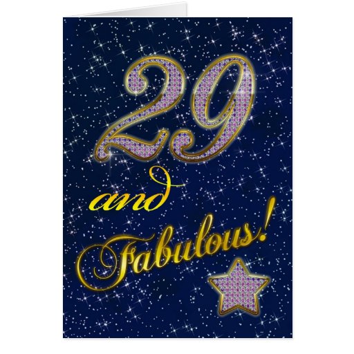 29th Birthday Party Invitation Greeting Card Zazzle