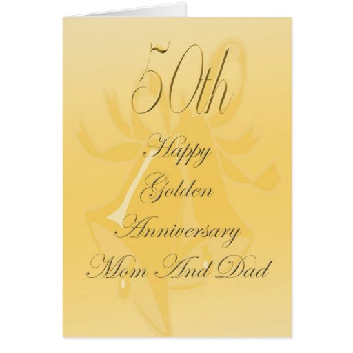 50th Wedding Anniversary Card For Mom And Dad Zazzle 50th Wedding Anniversary Card For Mom And Dad Zazzle
