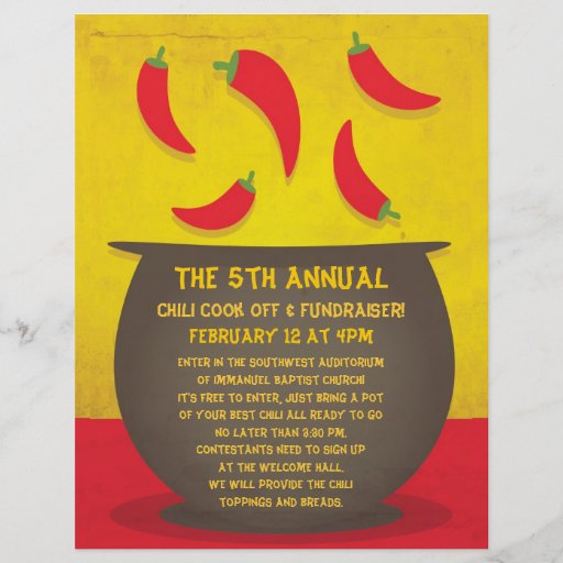 Chili Cook Off Flyer Template Free Wisdom Teeth Extraction Instructions