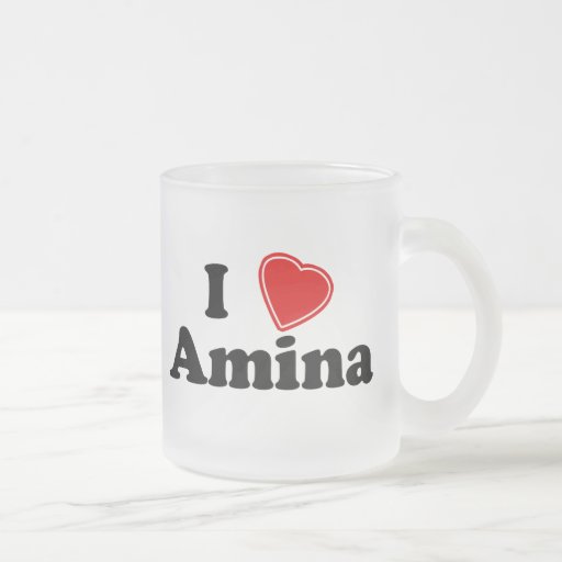I Love Amina Mug Zazzle