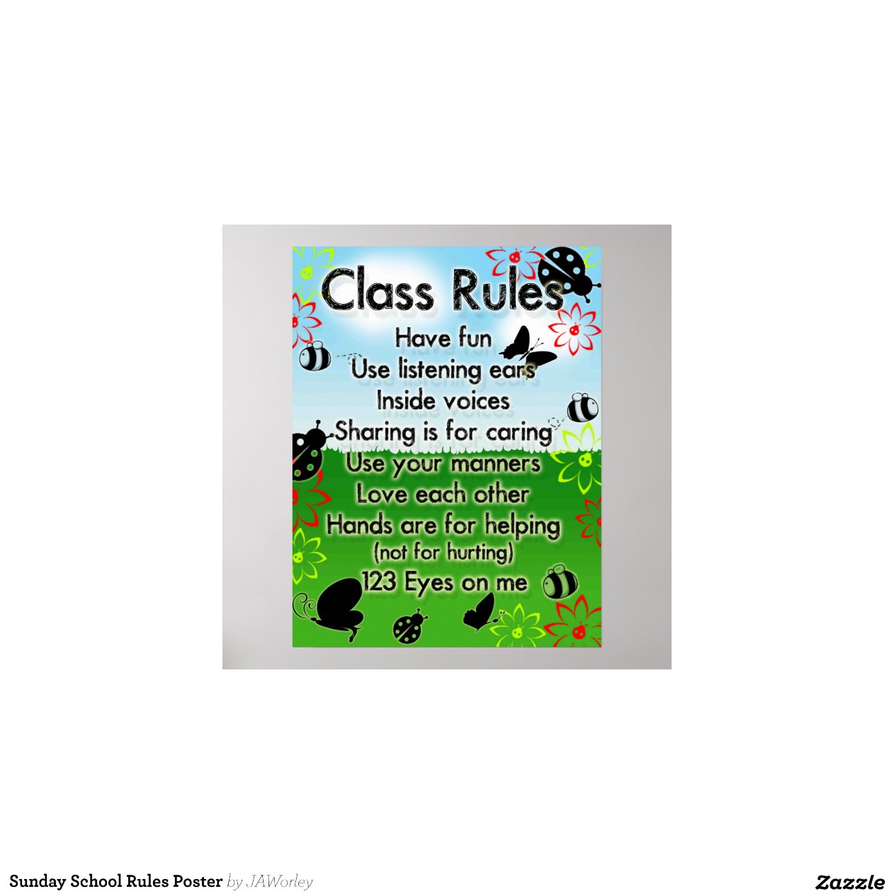 Sunday School Rules Poster Zazzle sunday-school-rules-poster-zazzle