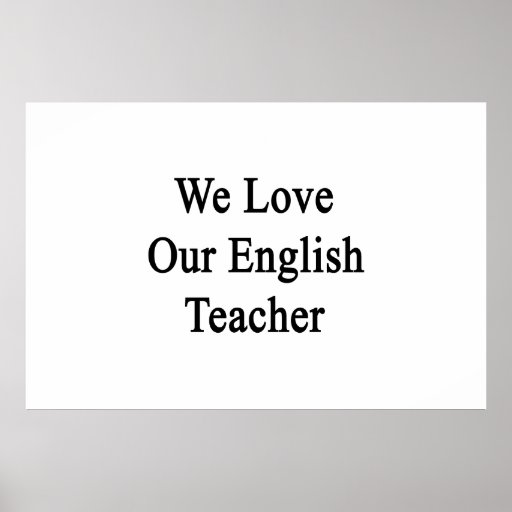 English Teacher Posters, English Teacher Wall Art