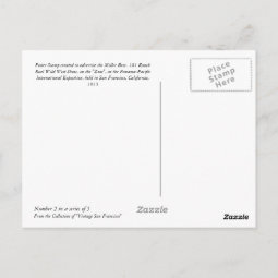 101 Ranch Cowgirl Poster Stamp #2, Panama Pacific Postcard | Zazzle