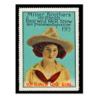 101 Ranch Cowgirl Poster Stamp #2, Panama Pacific Postcard | Zazzle.ca