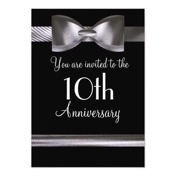 10th Anniversary Invitations | Zazzle CA