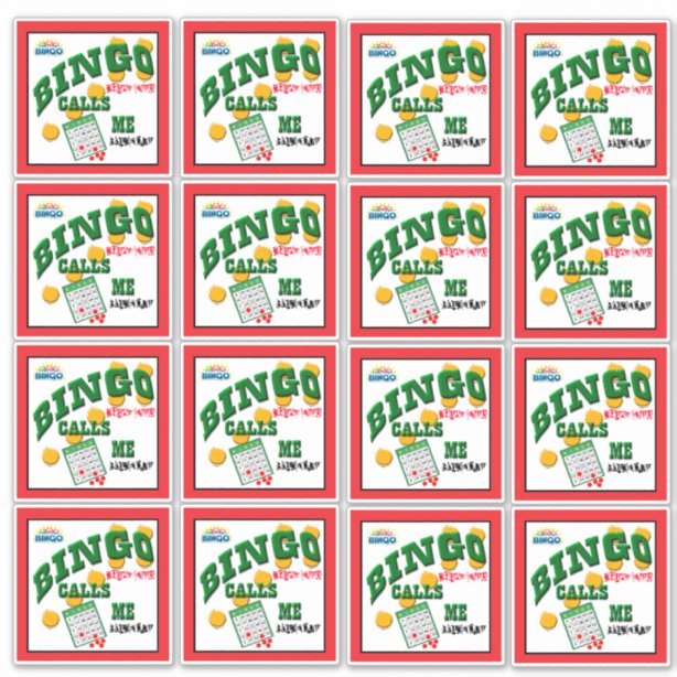Bingo Stickers | Zazzle CA