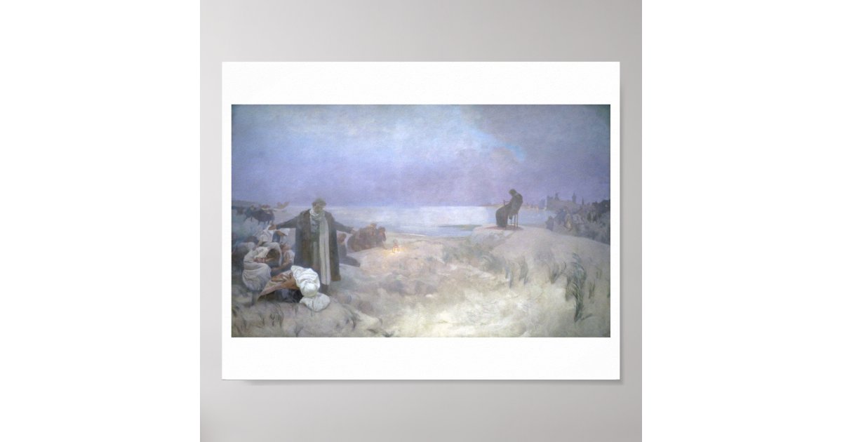 #16 The Last days of Jan Amos Komensky, Mucha Poster | Zazzle