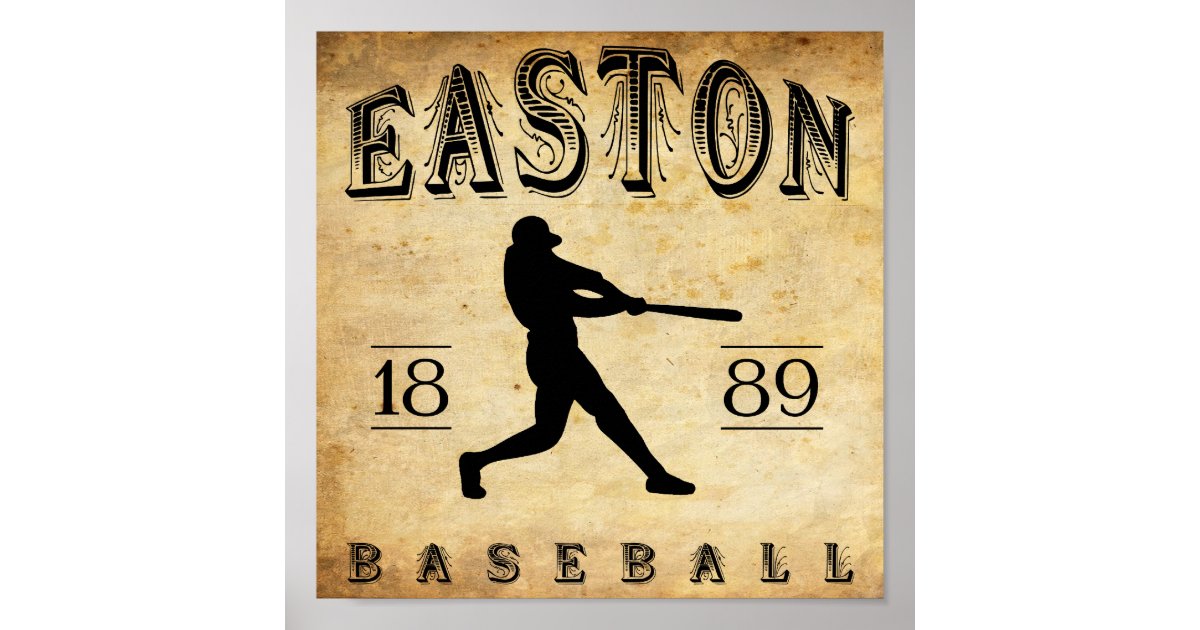1889 Easton New Jersey Baseball Poster | Zazzle