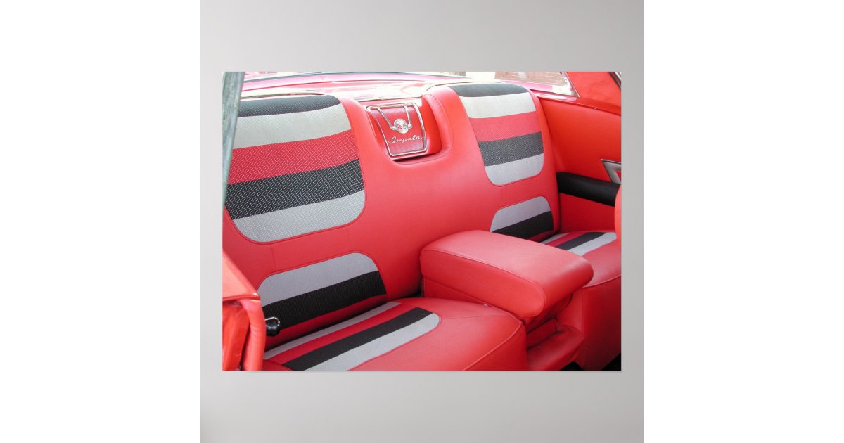 1958 Chevrolet Impala back seat Poster | Zazzle