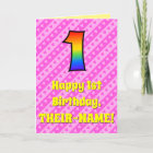 1 Year Old Birthday Boy Card | Zazzle.ca