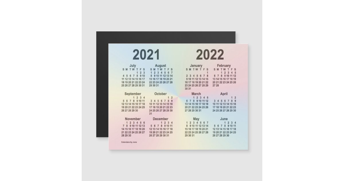 2021-2022 School Year Calendar by Janz Rainbow | Zazzle