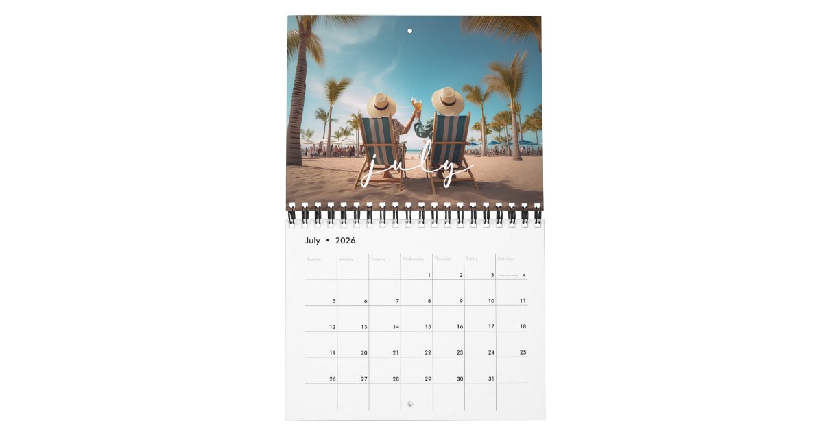 2025 Elegant Custom Photo Create Your Own Family Calendar | Zazzle