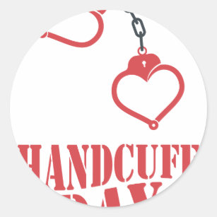 Funny Handcuffs Stickers | Zazzle CA