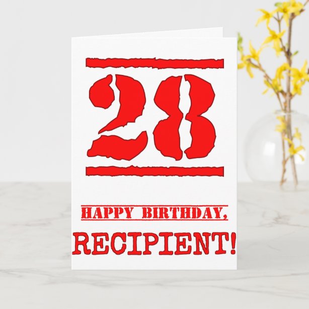 28th Birthday Cards | Zazzle CA