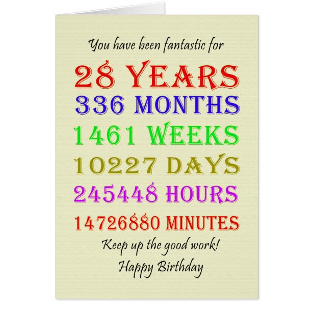 28th Birthday Cards Zazzle CA 28th Birthday Cards Zazzle CA