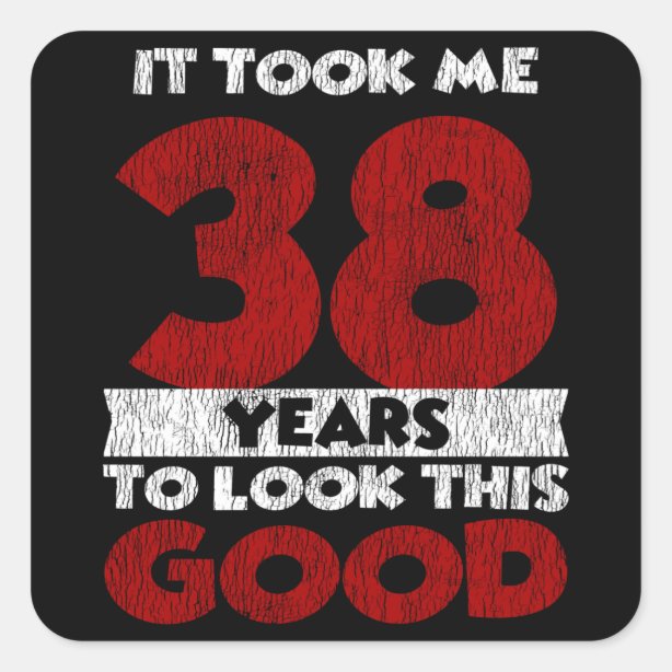 38th Birthday Stickers | Zazzle CA