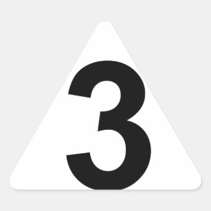 Custom Number 3 Stickers | Zazzle.ca