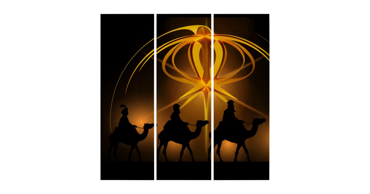 3 Wise Men Triptych Wall Art | Zazzle