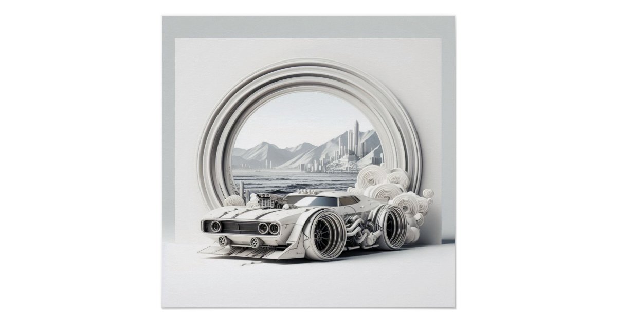 3d Vehicle Diorama 008 Poster | Zazzle