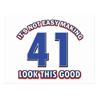 41 Years Old Postcards, 41 Years Old Post Card Templates