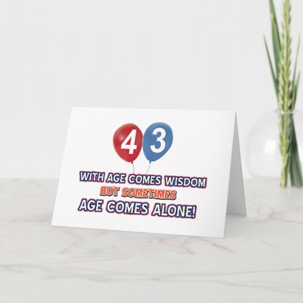 43 Years Old Cards, Greeting Cards & More | Zazzle CA