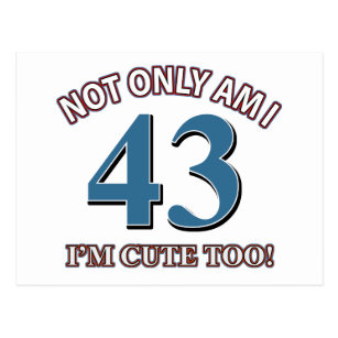 43 Years Old Cards, Greeting Cards & More | Zazzle CA