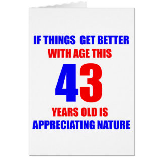 43rd Birthday Cards, Photocards, Invitations & More