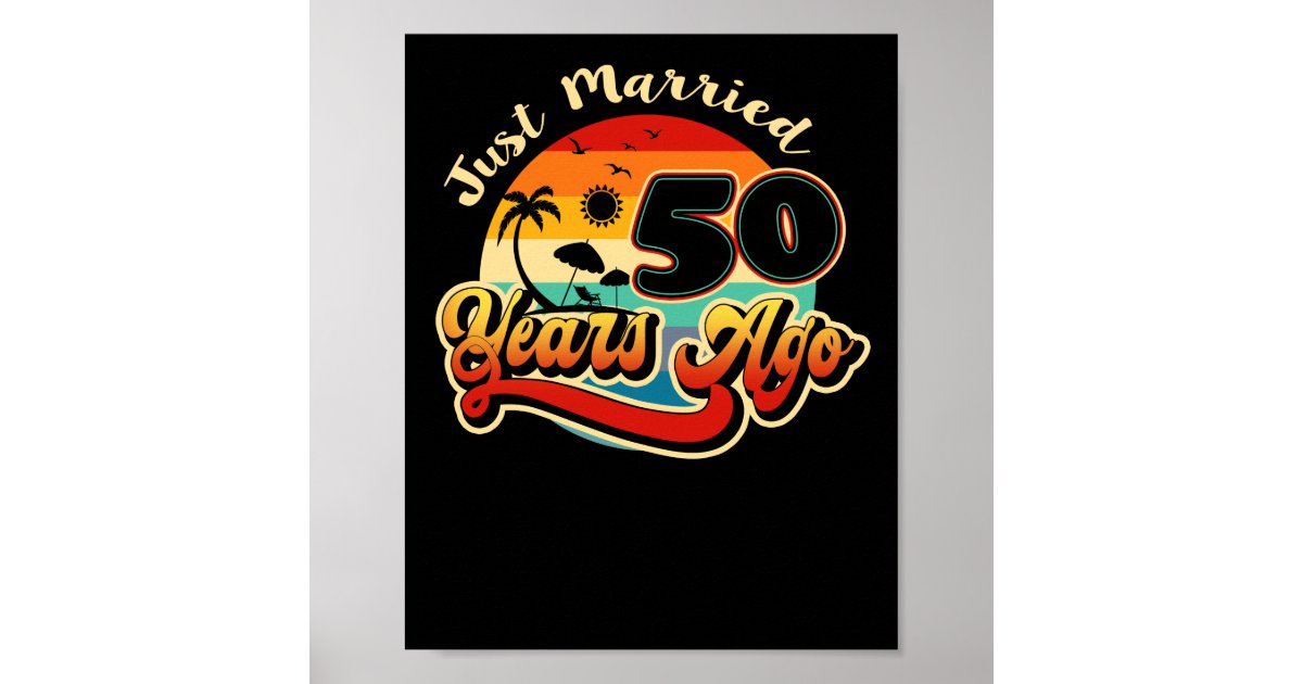 50th Wedding Anniversary Cruise Married 50 Years Poster | Zazzle