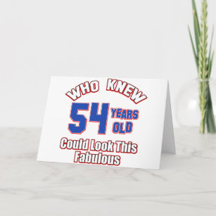 54th Birthday Cards | Zazzle CA