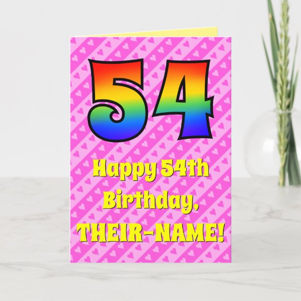 54th Birthday Cards | Zazzle CA