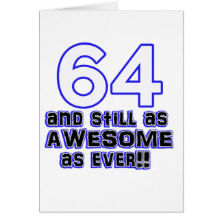 64th Birthday Cards, Photocards, Invitations & More