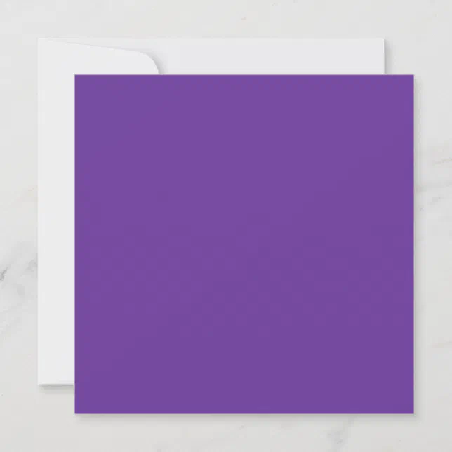 663399 Purple Solid Colour Background Invitation | Zazzle