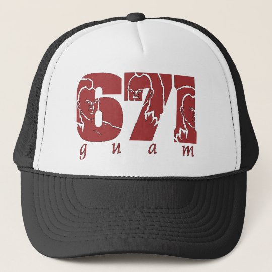 671 AREA CODE TRUCKER HAT | Zazzle.ca