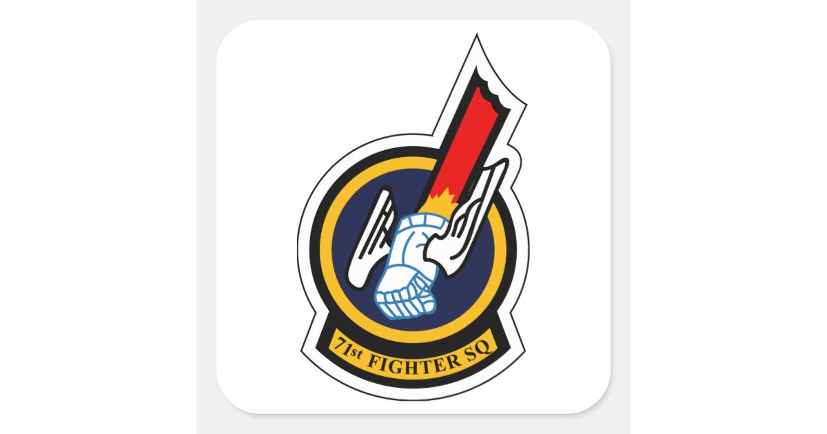 71st Fighter Squadron - Obsolete Square Sticker | Zazzle
