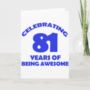 81st Birthday Cards | Zazzle CA