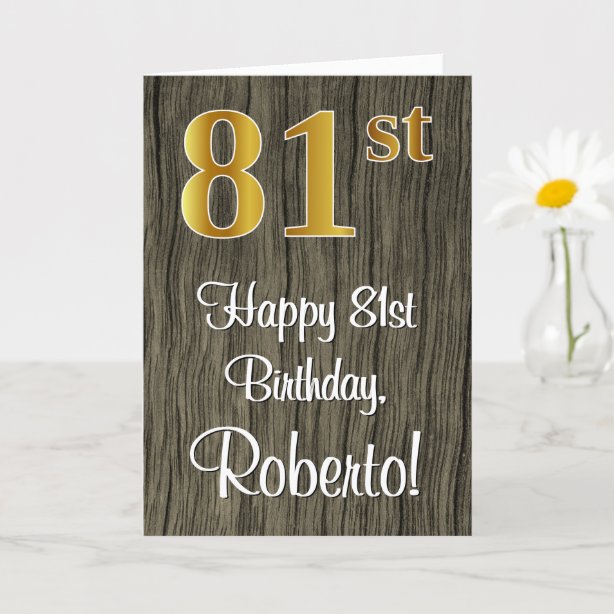 81st Birthday Cards | Zazzle CA