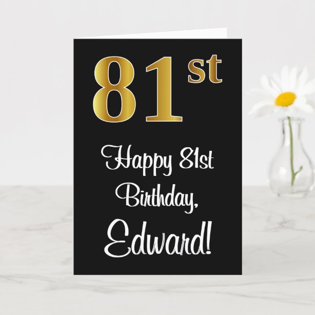 81st Birthday Cards | Zazzle CA