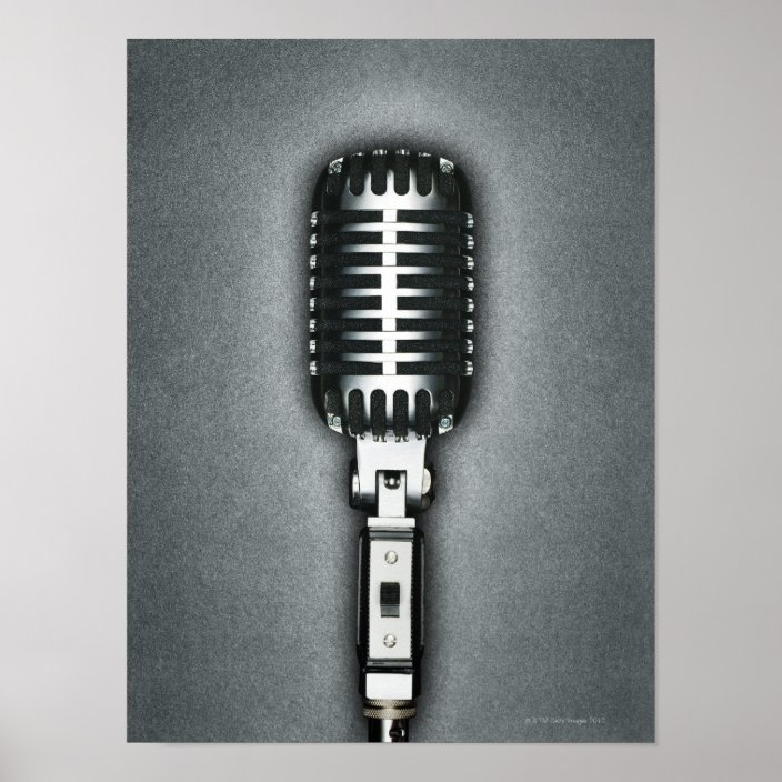 A Classic microphone Poster | Zazzle.ca