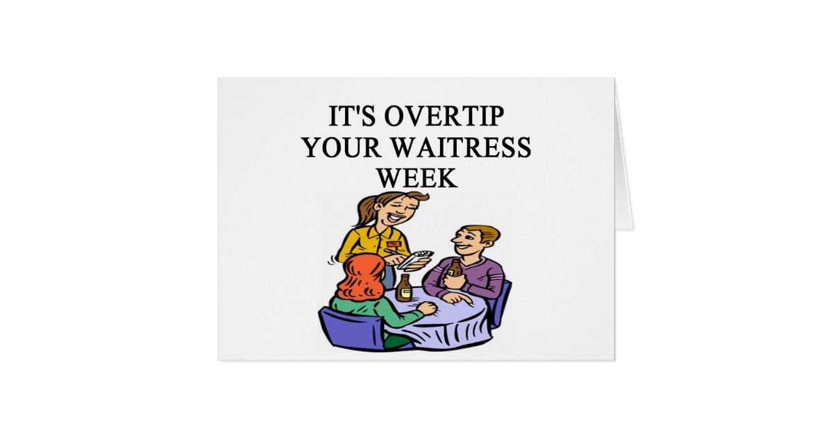a funny waitress joke | Zazzle