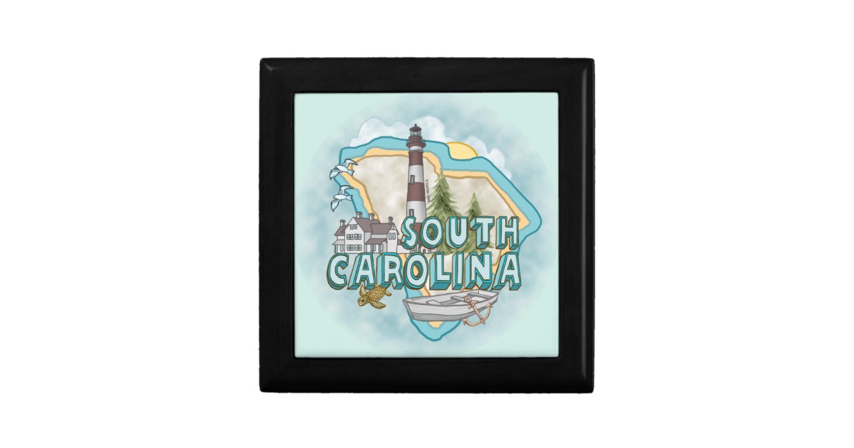 A South Carolina Lighthouse Gift Box | Zazzle
