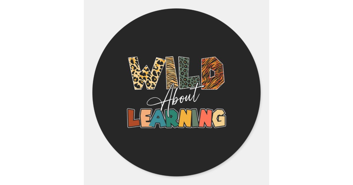 About Learning Leopard Teacher Back To School Teac Classic Round ...