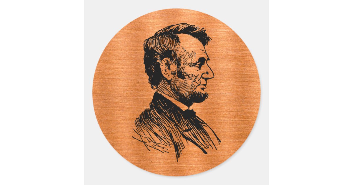 Abraham Lincoln Classic Round Sticker | Zazzle