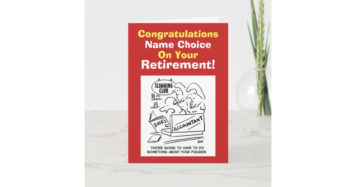 Accountant Retirement Card | Zazzle.ca