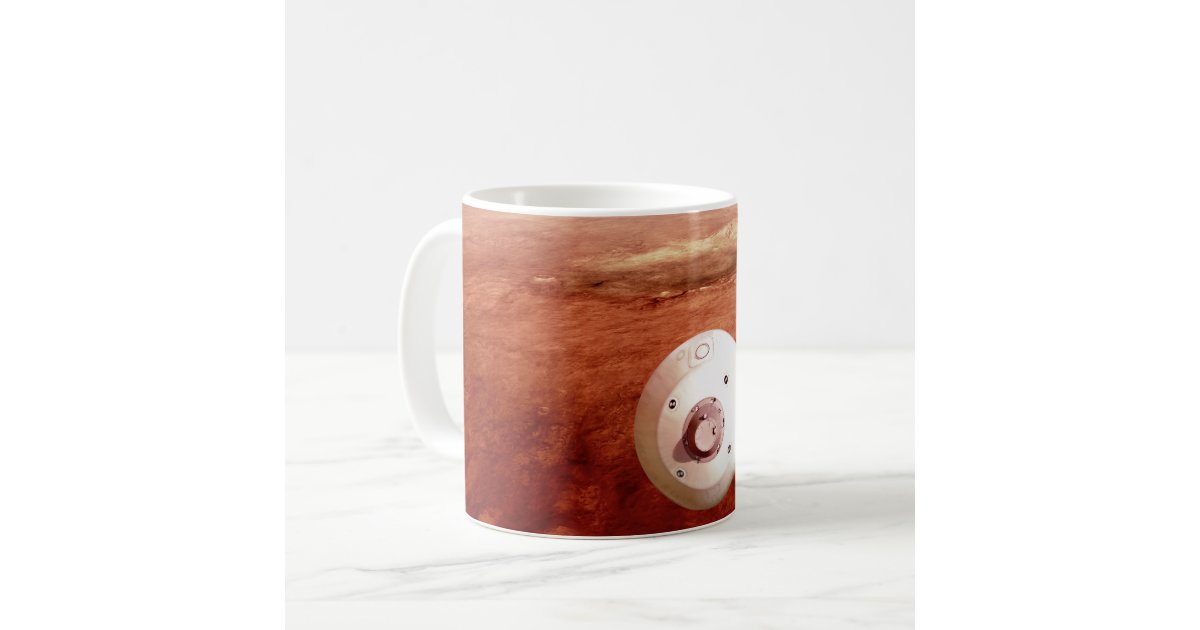 Aeroshell With Perseverance Rover Descent To Mars Coffee Mug | Zazzle