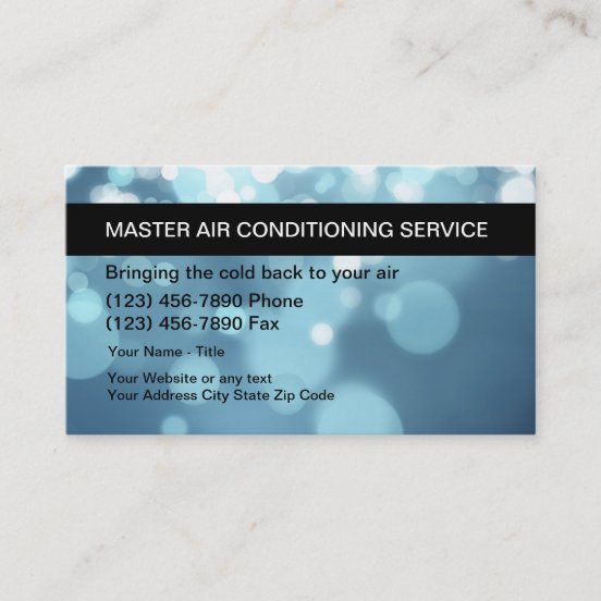 Air Conditioning Business Cards & Profile Cards | Zazzle CA