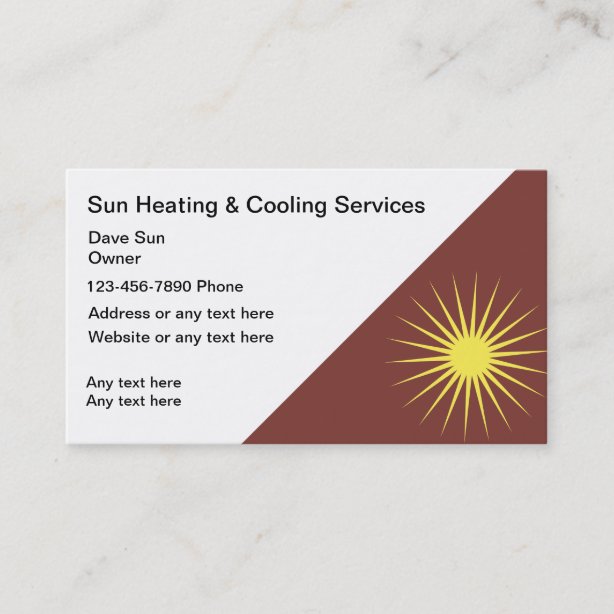 Air Conditioning Business Cards & Profile Cards | Zazzle CA