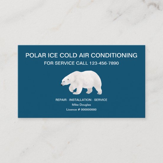 Air Conditioning Business Cards & Profile Cards | Zazzle CA