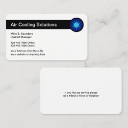 Air Conditioning Business Cards & Profile Cards | Zazzle CA
