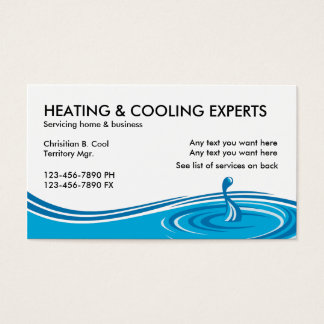 Air Conditioning Business Cards and Business Card Templates | Zazzle Canada